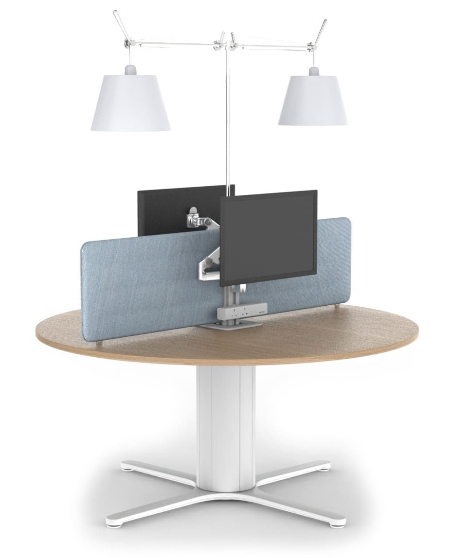 Orb revolutionary circular desking solution and circular worktops ...